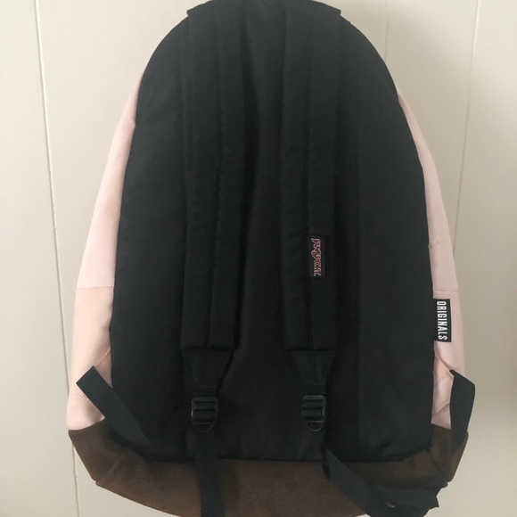 Jansport | Bags | Jansport Backpacklight Pink With Suede Bottom | Poshmark